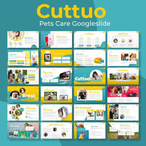Cuttuo - Pets Care Google Slides Theme | Master Bundles