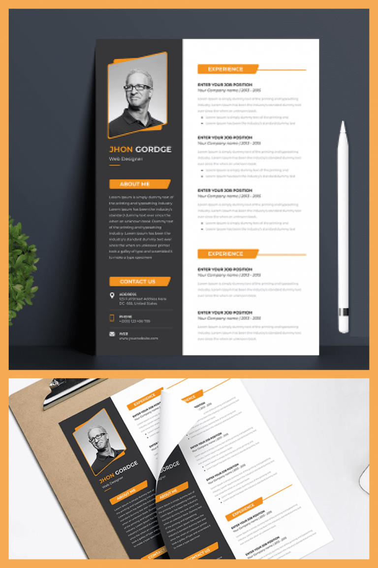 Photoshop Web Designer Minimal Resume Template – MasterBundles