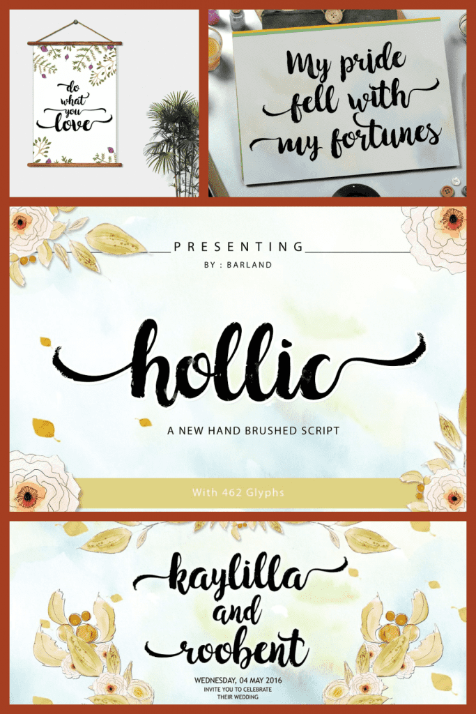 Hollic Elegant Brush Script Font – MasterBundles