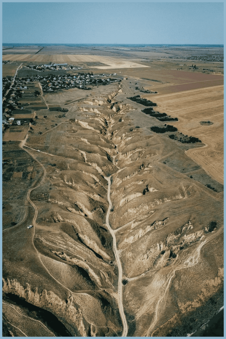 Drone Ravine Photo | Vertical Photo – MasterBundles