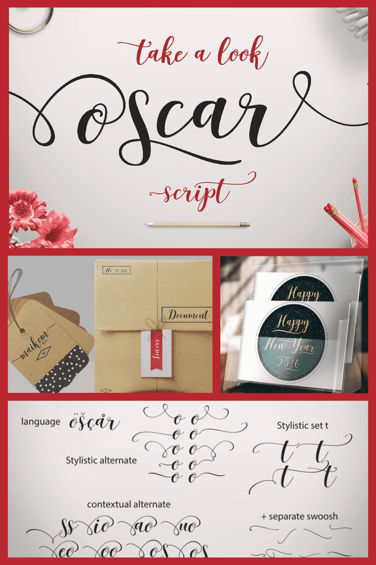Oscar Script Modern Calligraphy Font – MasterBundles