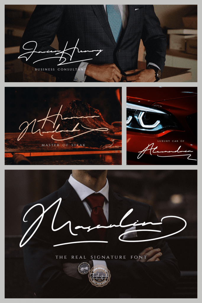 MASCULIN - The Real Signature Font – MasterBundles