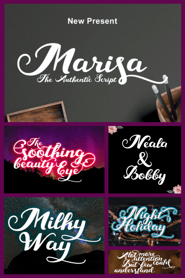 Marisa Calligraphy Script Font – MasterBundles