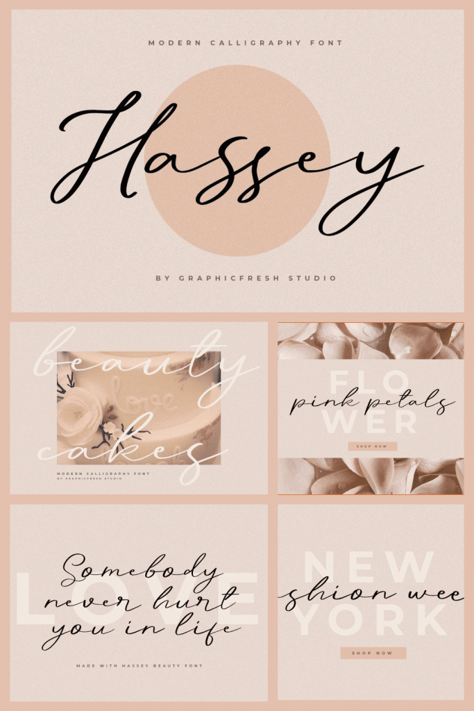 Hassey - A Modern Calligraphy Font – MasterBundles