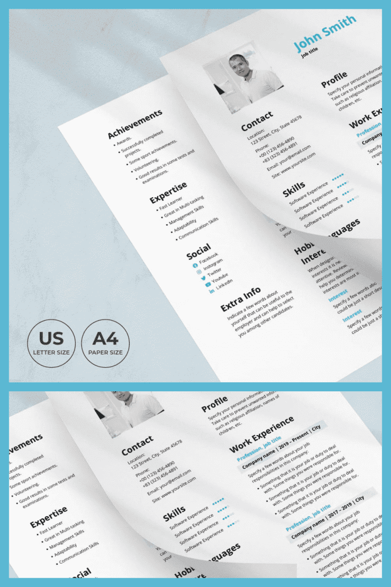 Staffing Agency CV Resume Template – MasterBundles