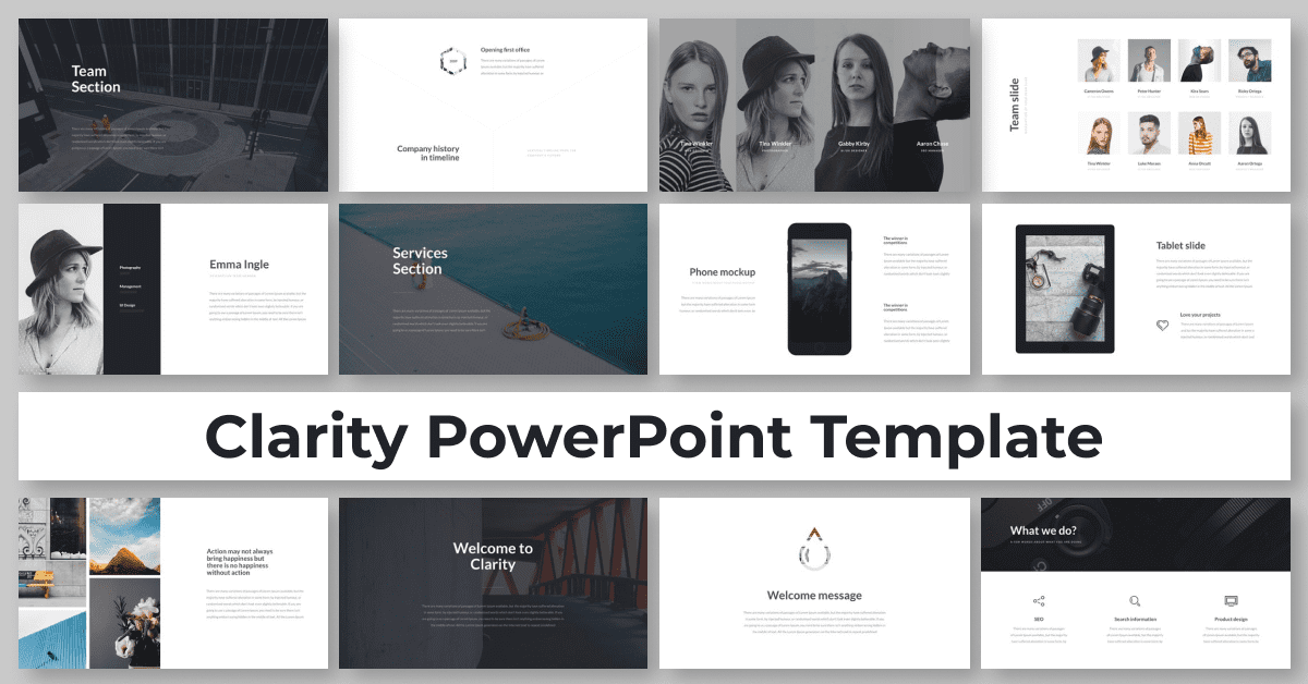 Clarity PowerPoint Template – MasterBundles