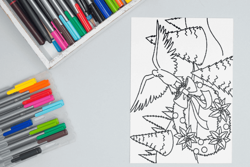 Free Winter Warmth Coloring Page – MasterBundles