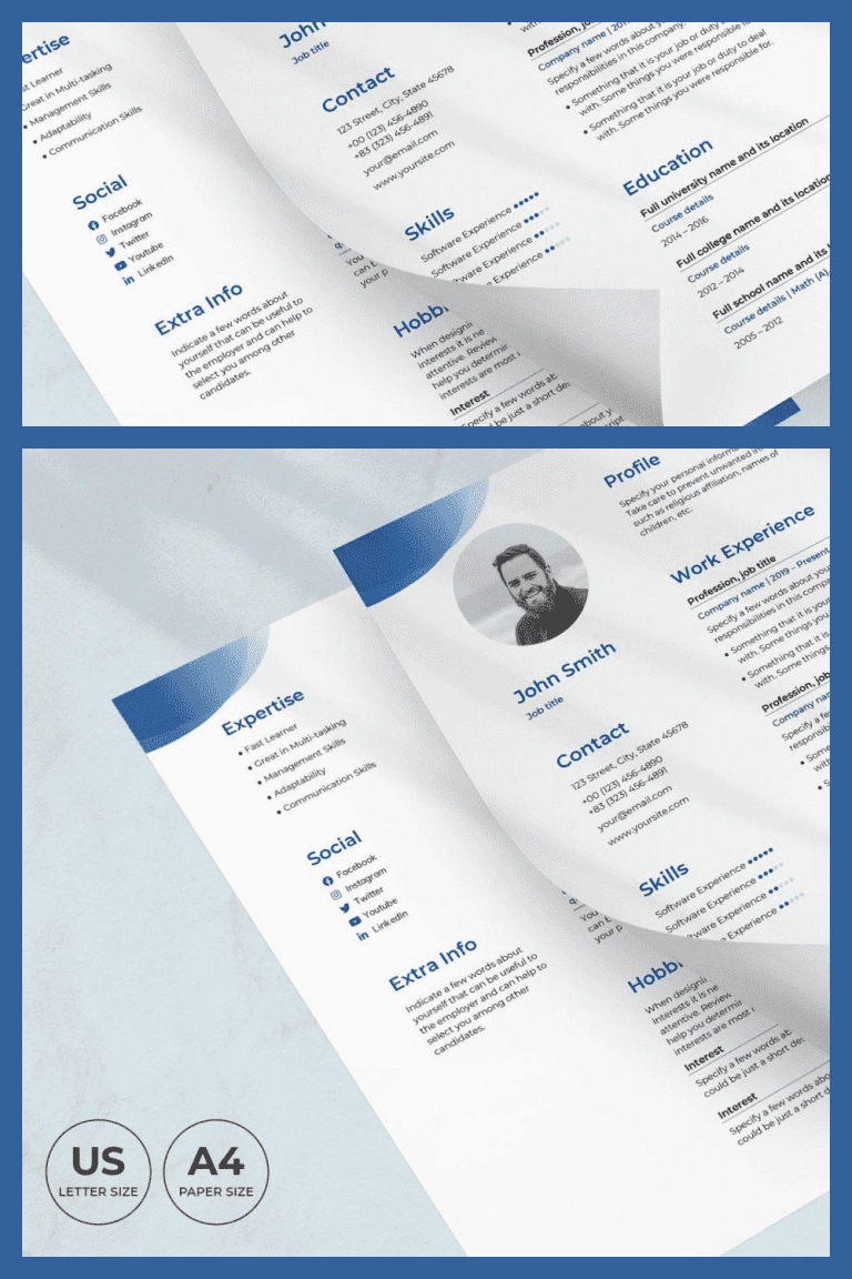 Scuba Diving School CV Resume Template – MasterBundles