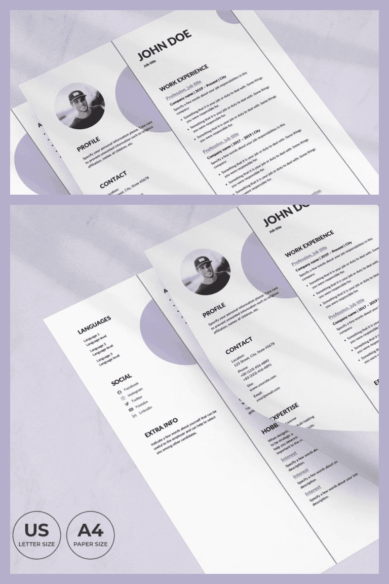 Music Band CV Resume Template – MasterBundles