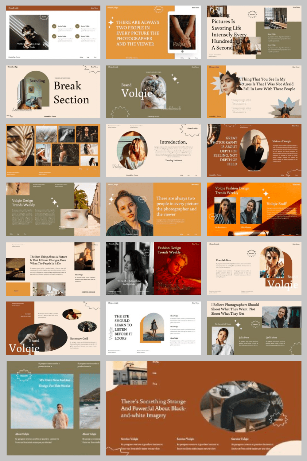 Volqie - Fashion Google Slides Template – MasterBundles