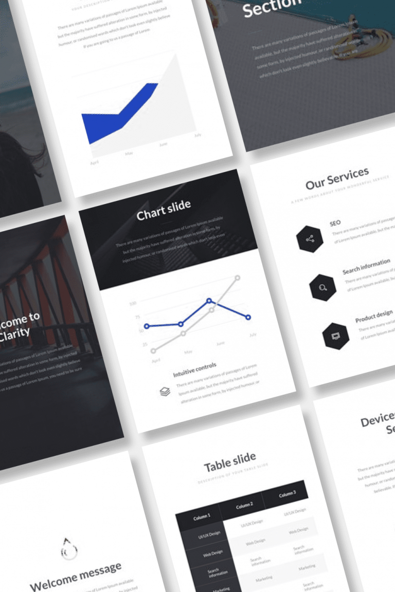 A4 | Clarity PowerPoint Template – MasterBundles