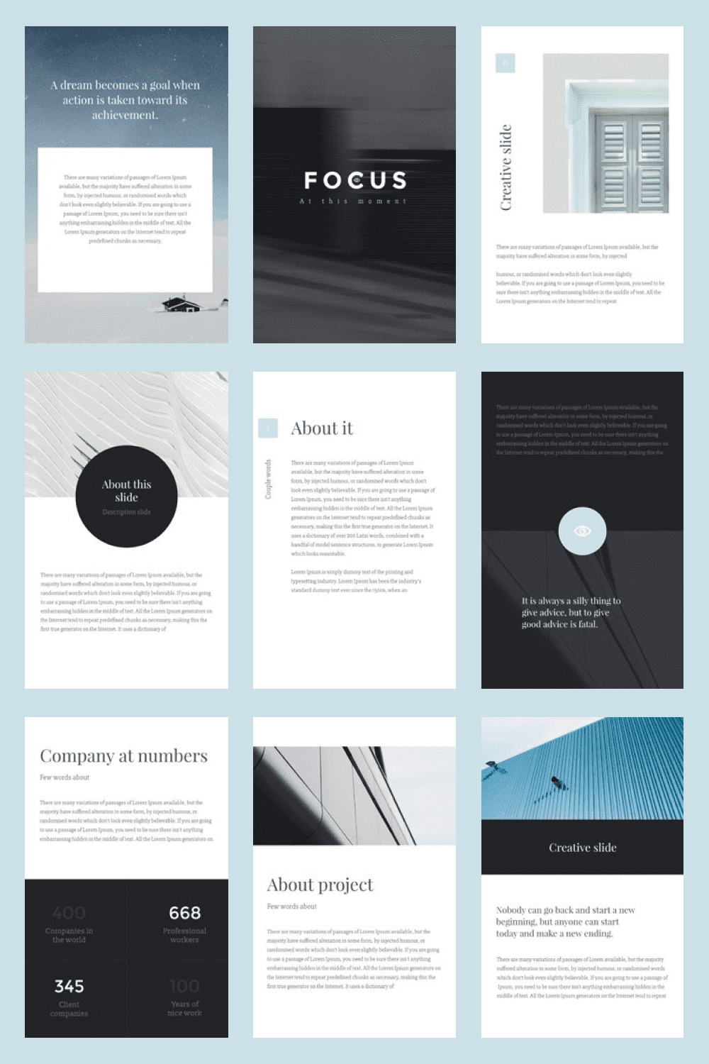 A4 | Focus Keynote Template – MasterBundles