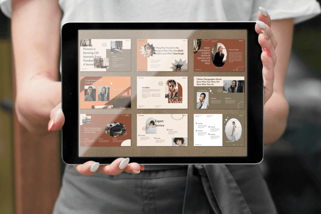 Volqie - Fashion Google Slides Template – MasterBundles
