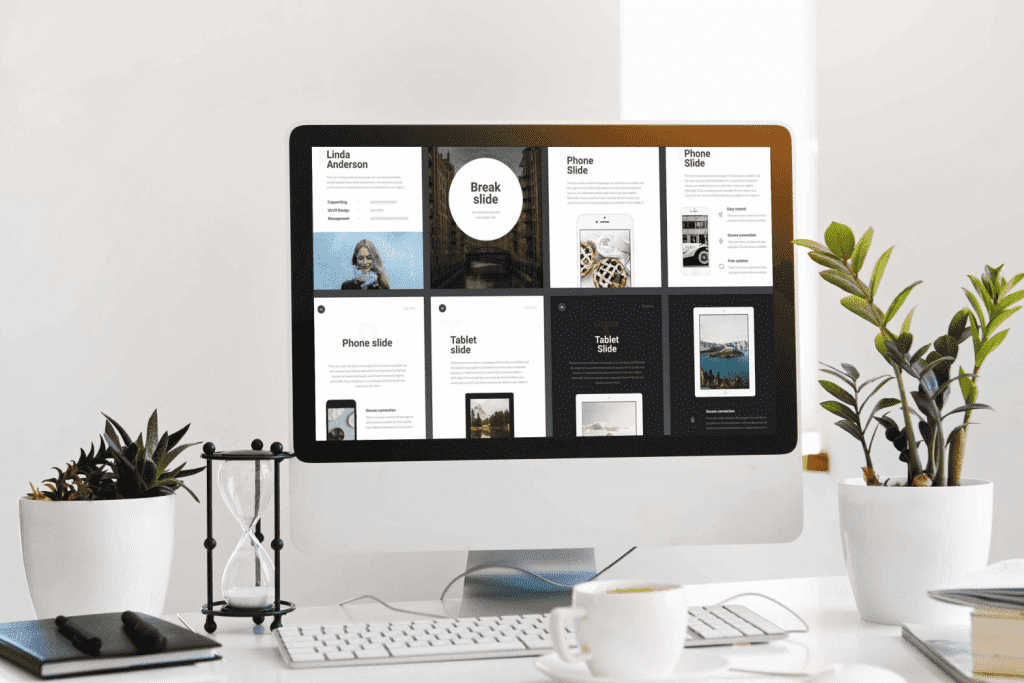 A4 | Desire Simple PowerPoint Template – MasterBundles