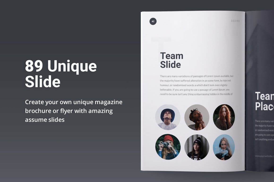 A4 | Desire Simple PowerPoint Template | Master Bundles