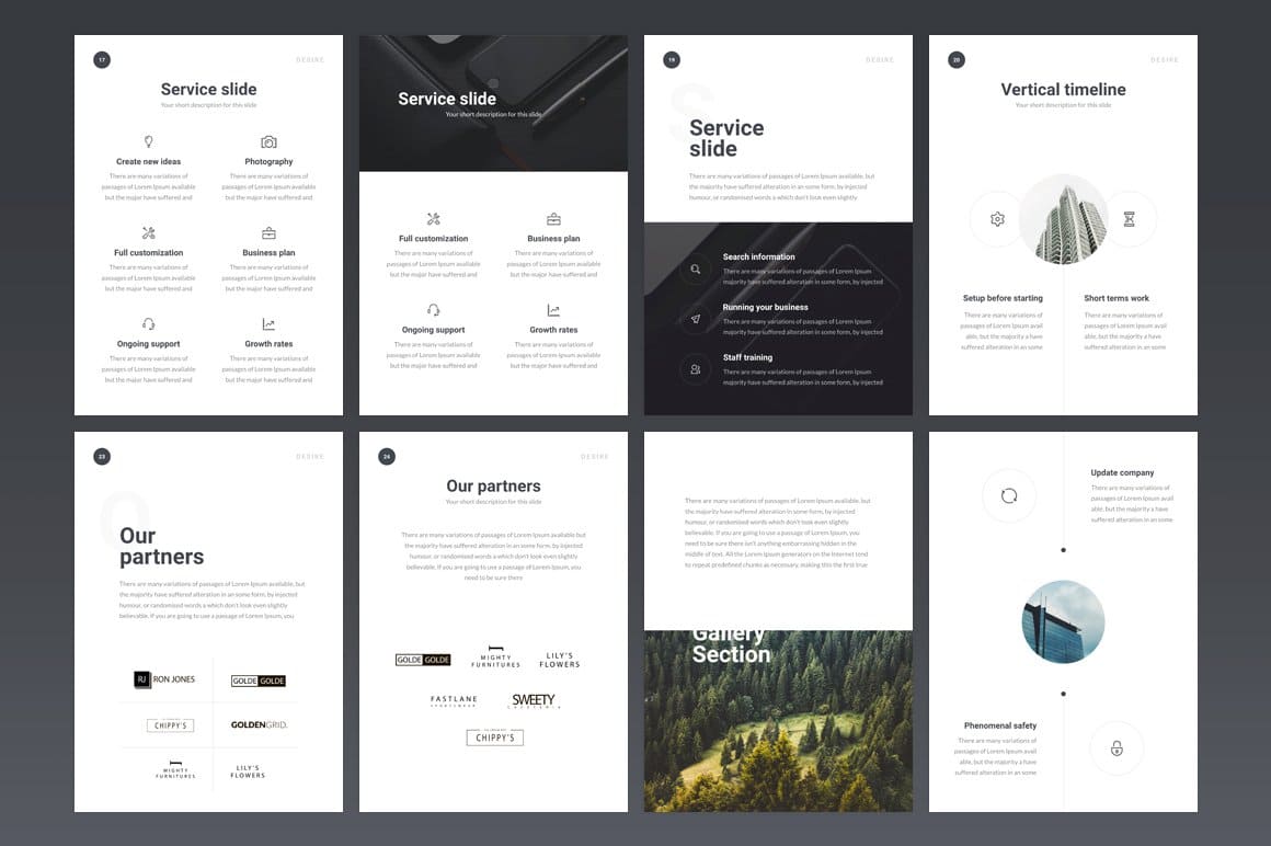A4 | Desire Simple PowerPoint Template | Master Bundles