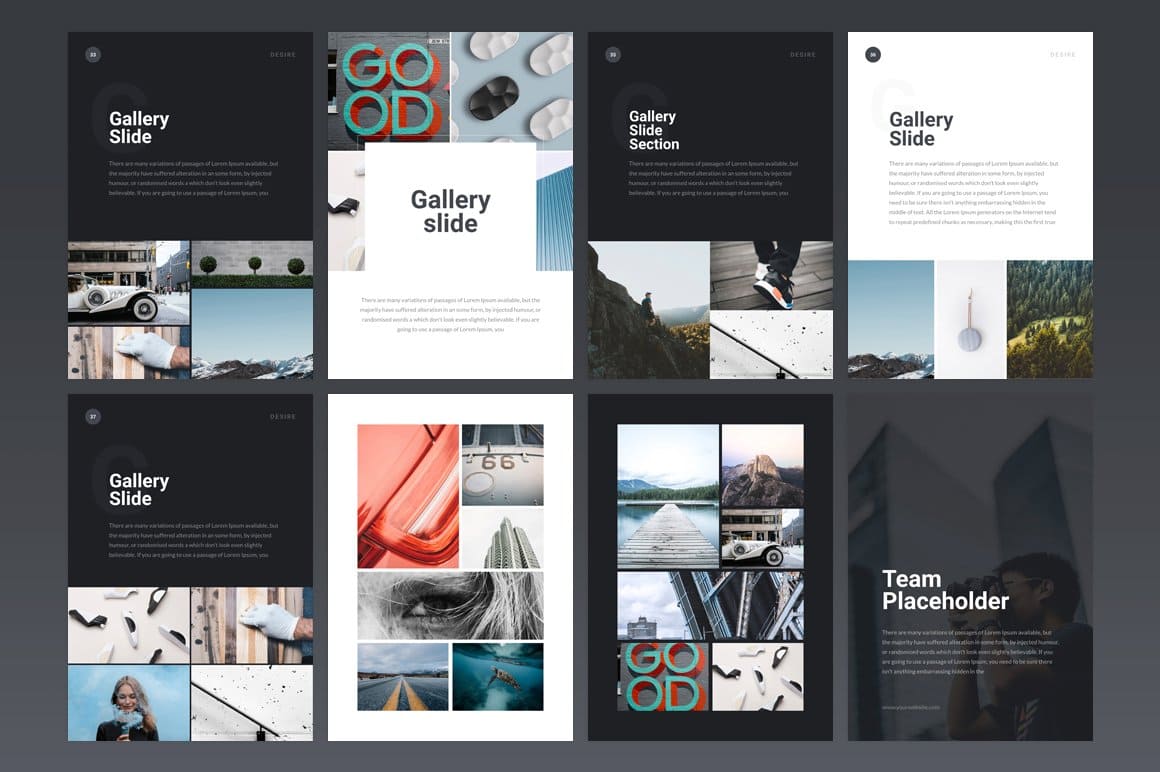 A4 | Desire Simple PowerPoint Template | Master Bundles