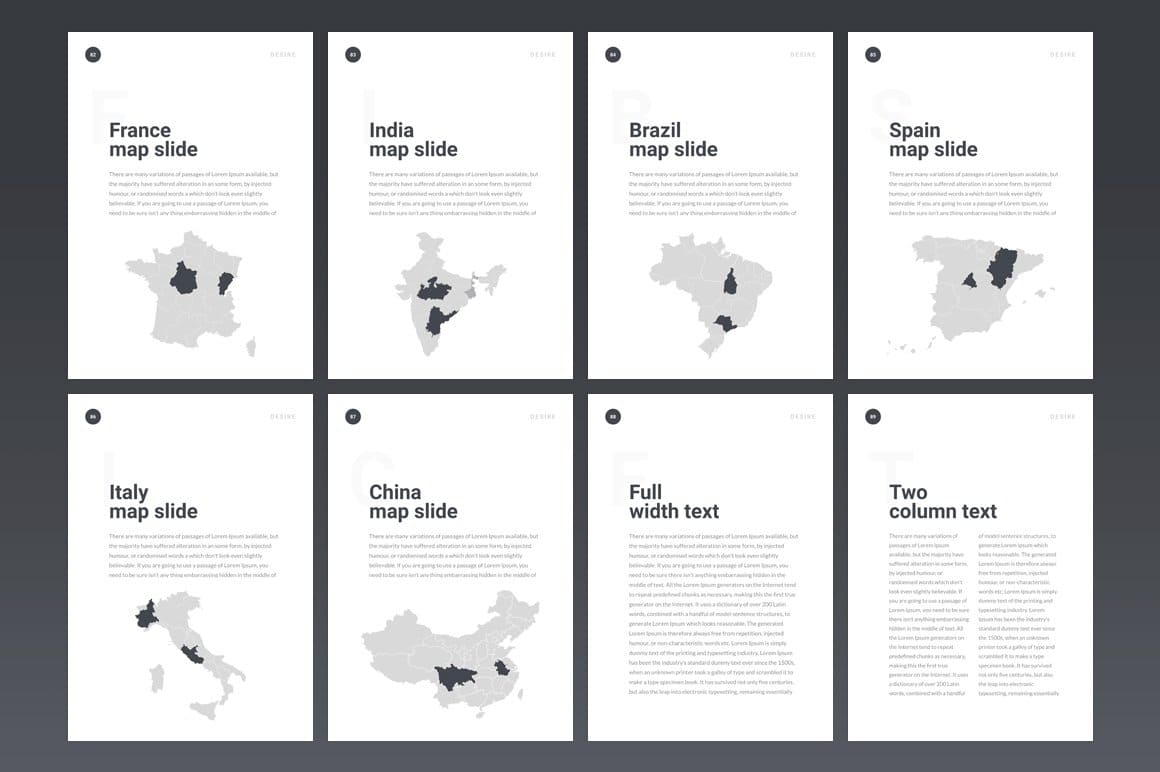 A4 | Desire Simple PowerPoint Template | Master Bundles