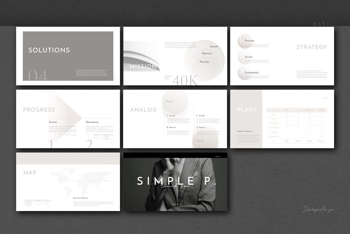 Basic PowerPoint Template – MasterBundles