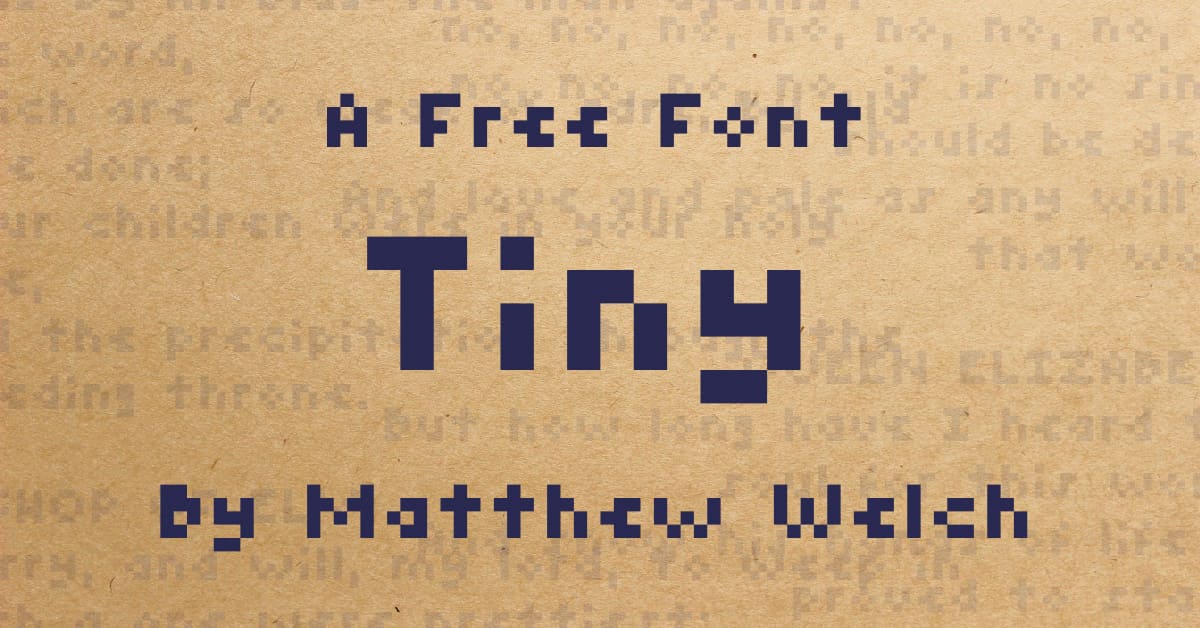 Free Tiny Font