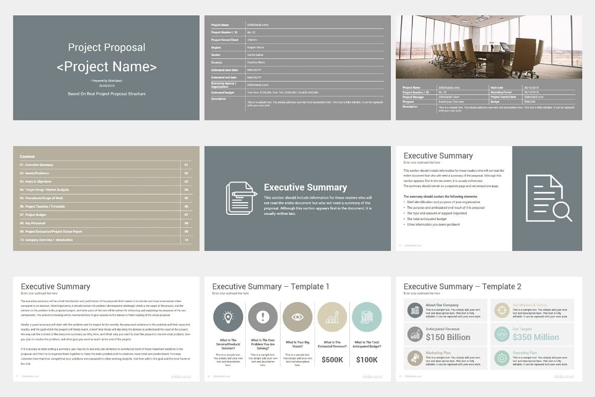 Project Proposal PowerPoint Template – MasterBundles