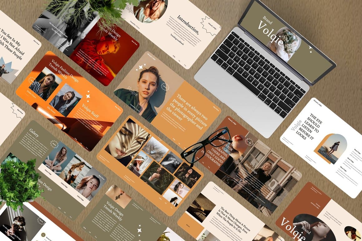 Volqie - Fashion Google Slides Template – MasterBundles