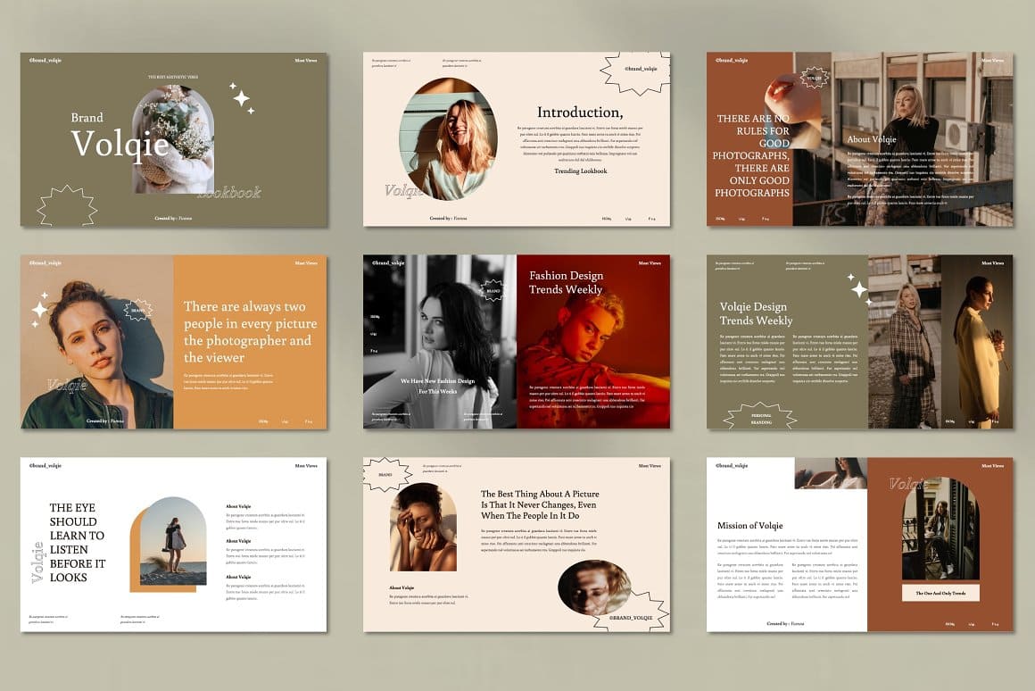 Volqie - Fashion Google Slides Template – MasterBundles