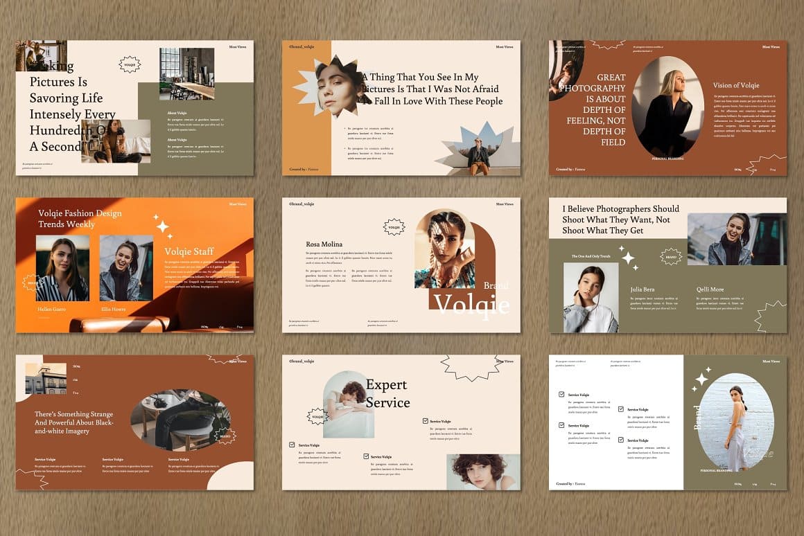 Volqie - Fashion Google Slides Template – MasterBundles