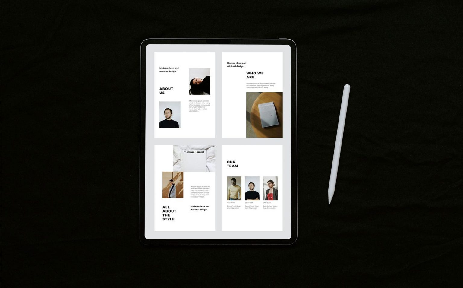MODEN - Google Slides A4 Template – MasterBundles