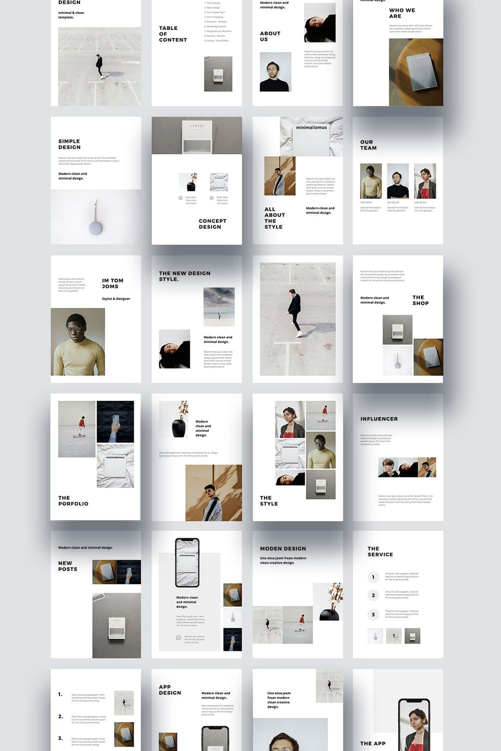 MODEN - Google Slides A4 Template – MasterBundles