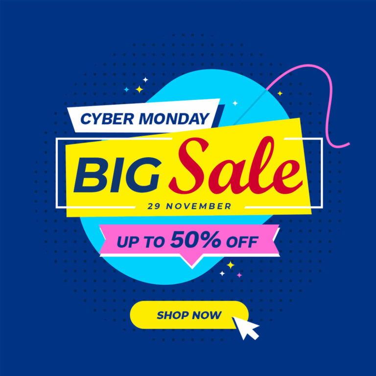 Free Cyber Monday Promo Banner Designs | Master Bundles