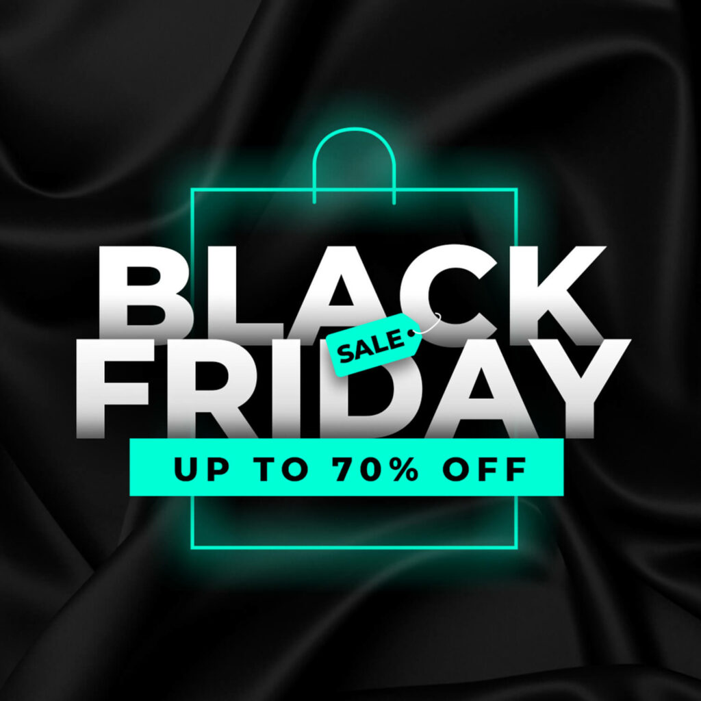 Neon Black Friday Promo Banners – MasterBundles