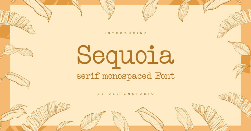 Sequoia Serif Monospaced Font – MasterBundles