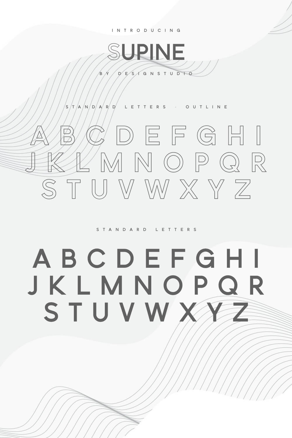 Supine Sans Serif Outline Font – MasterBundles