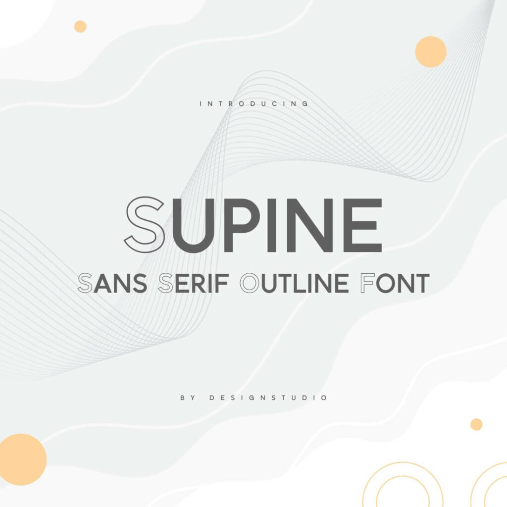 Supine Sans Serif Outline Font – MasterBundles