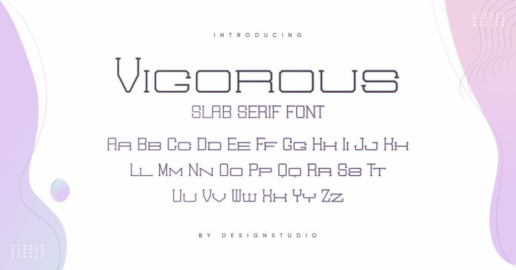 Vigorous Slab Serif Font – MasterBundles