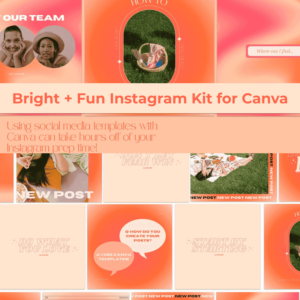 Bright + Fun Instagram Kit for Canva – MasterBundles