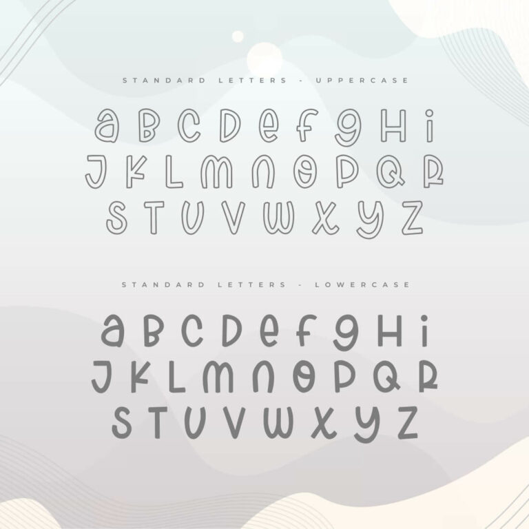 Massive Outline Fonts Bundle 12 Cute Fonts – MasterBundles