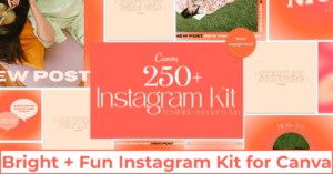 Bright + Fun Instagram Kit for Canva – MasterBundles