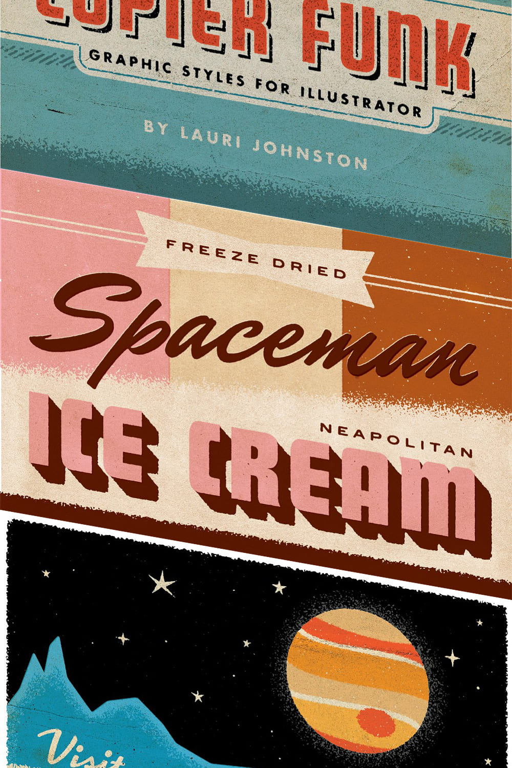 Copier Funk Graphic Styles – MasterBundles