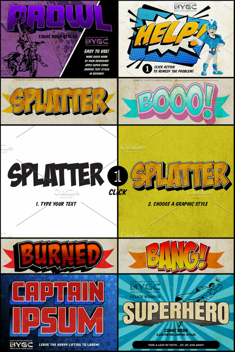 SuperComic - Vector Text Effects – MasterBundles
