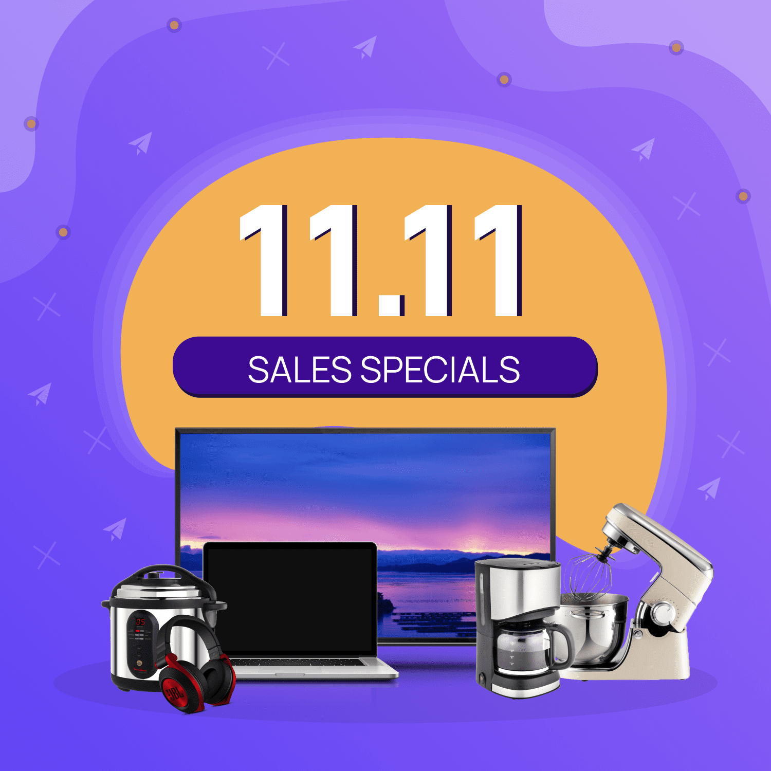 Free Promo Banners 11.11 Shopping Day – MasterBundles