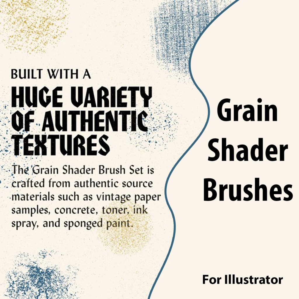 Grain Shader Brushes For Illustrator – MasterBundles