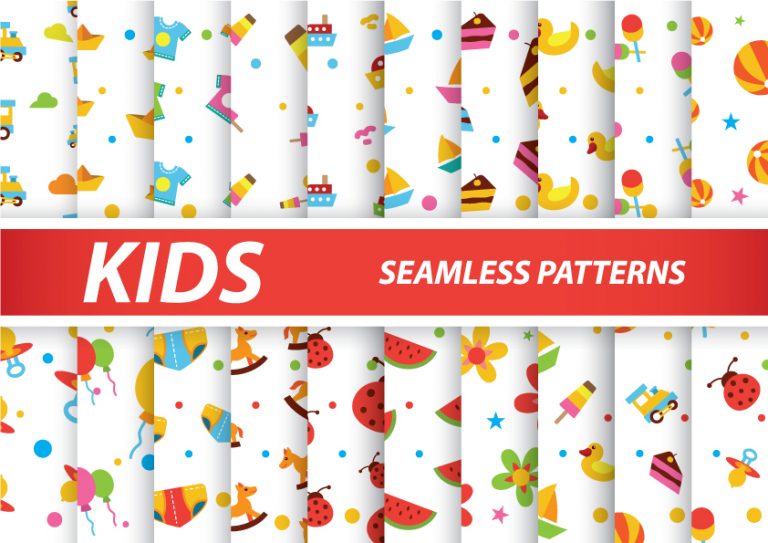 20 Kids Seamless Pattern Collection – MasterBundles