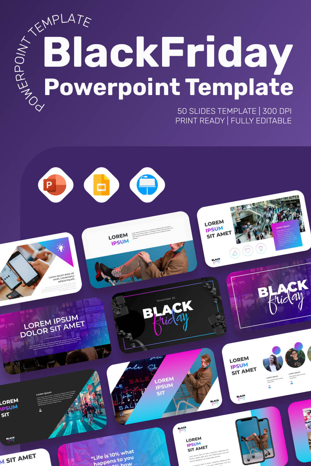 50 Slides Black Friday Powerpoint Template – MasterBundles