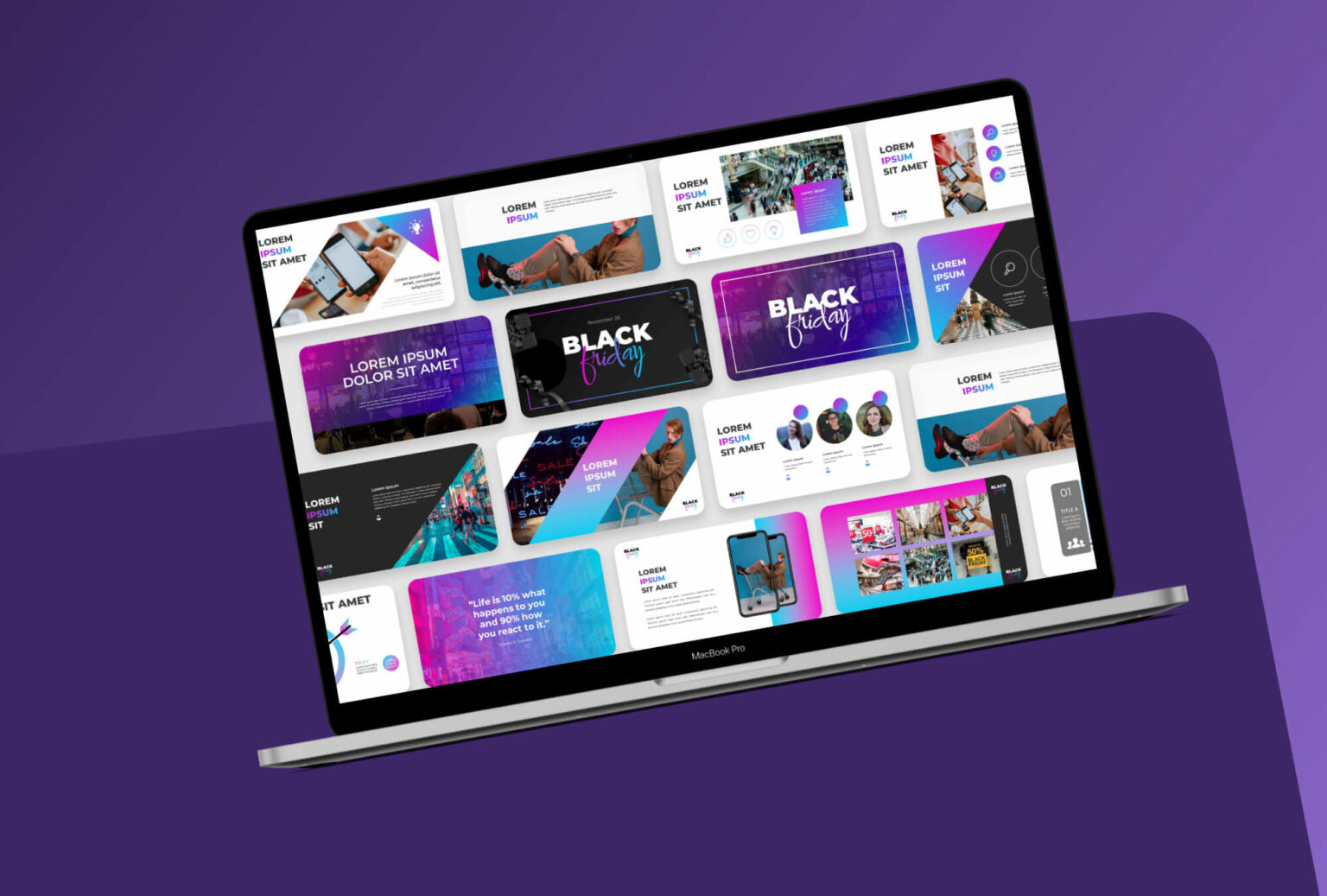 50 Slides Black Friday Powerpoint Template | Master Bundles