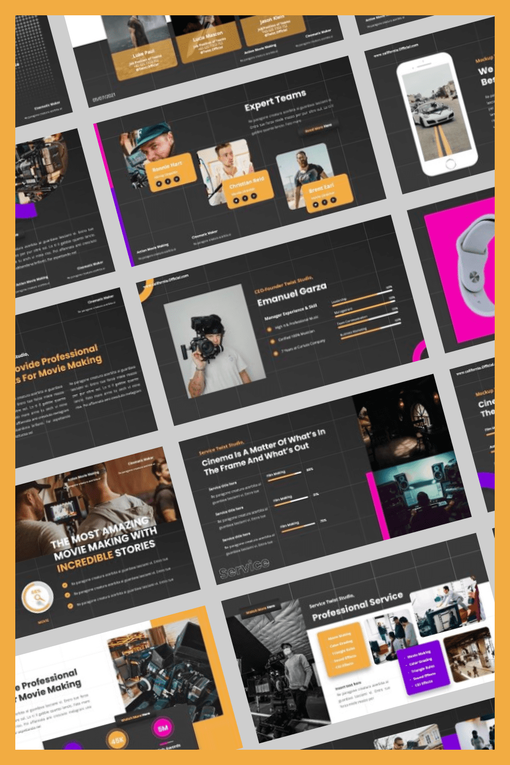 Twist - Movie Studio Google Slides Template – MasterBundles