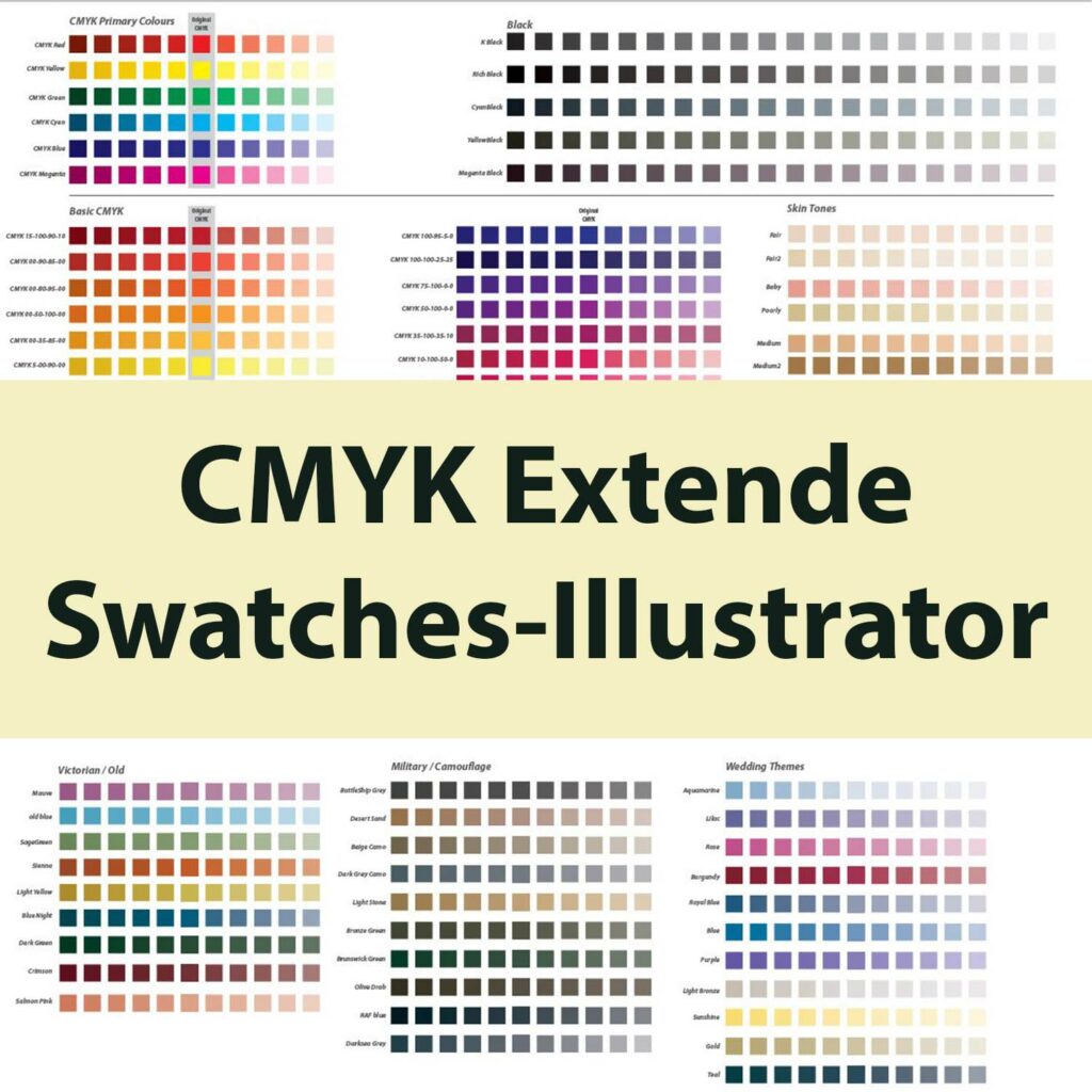 CMYK Extended Swatches-Illustrator – MasterBundles