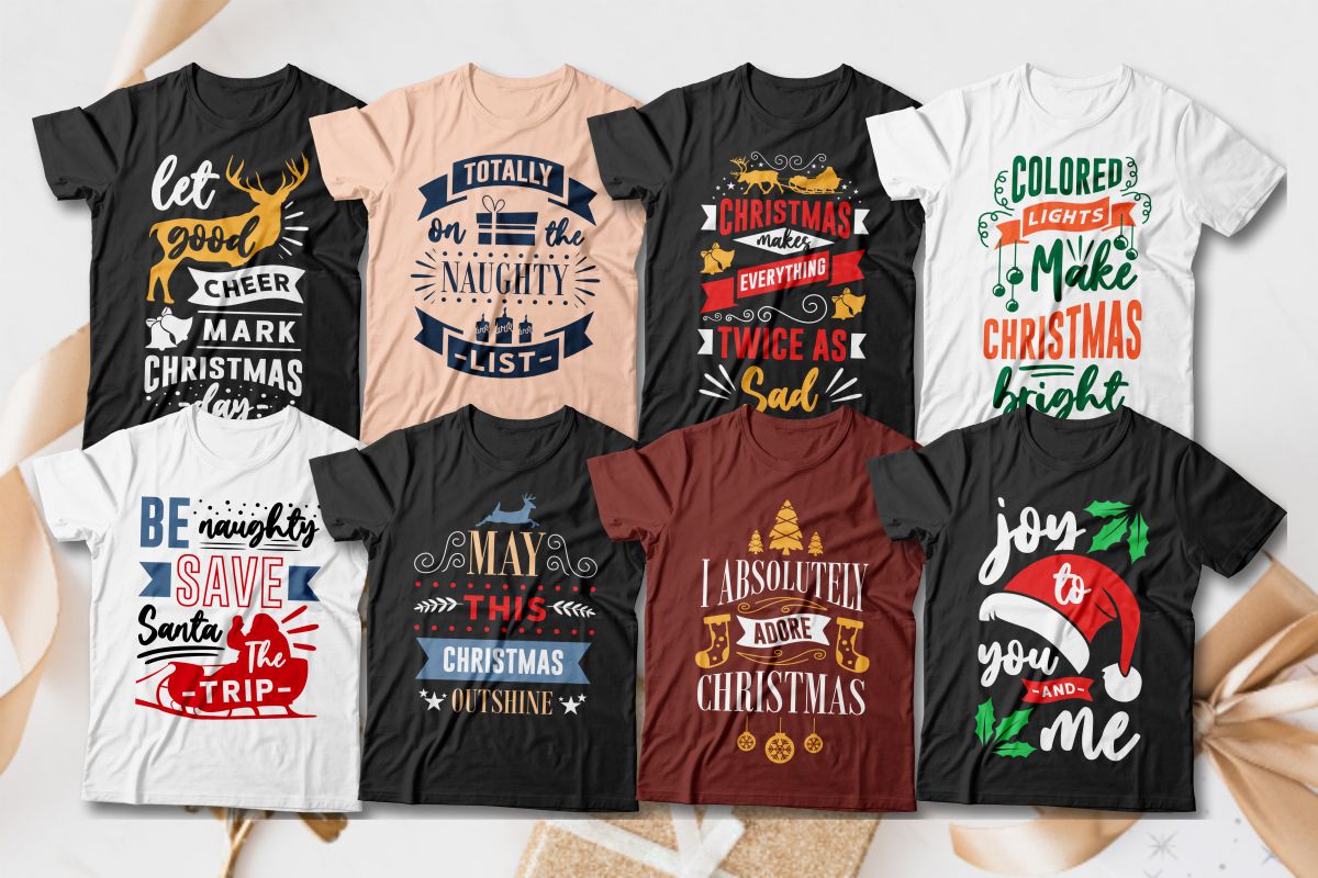 100 Christmas T-Shirt Designs Bundle – MasterBundles
