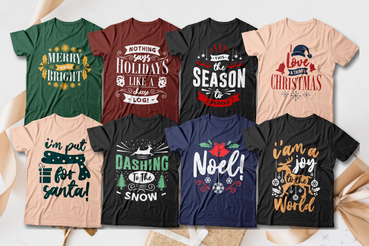 100 Christmas T-Shirt Designs Bundle – MasterBundles